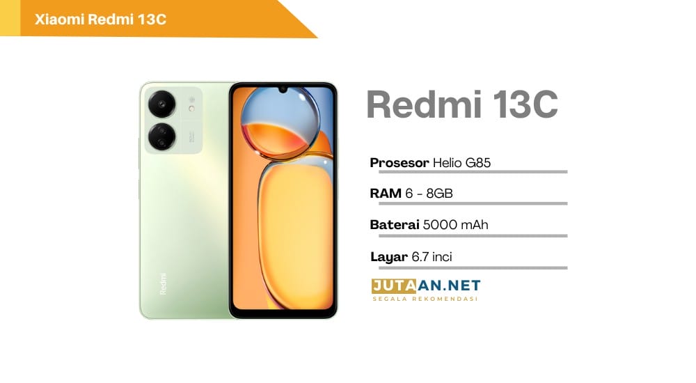 Spesifikasi Xiaomi Redmi 13C, HP 1 Jutaan Sudah NFC